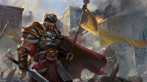 Epic Fantasy Warrior Hd Wallpaper By Tyler Edlin