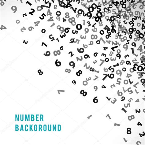 Abstract Math Number Background Vector Illustration Stock Vector Image