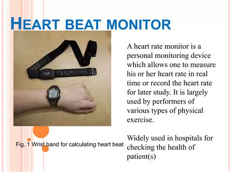 Heart Beat Monitor System Ppt Pptx