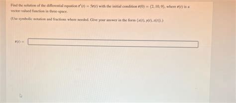 Solved Find The Solution Of The Differential Equation Chegg