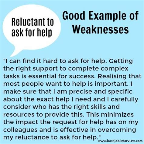 Select The Example Of Weaknesses That Applies To You Job Interview
