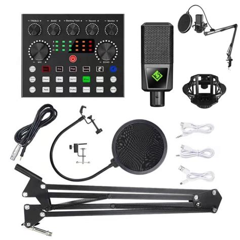 CODzuomoushao19820112 Original V8s Sound Card Complete Set V8s Audio Condenser Microphone With