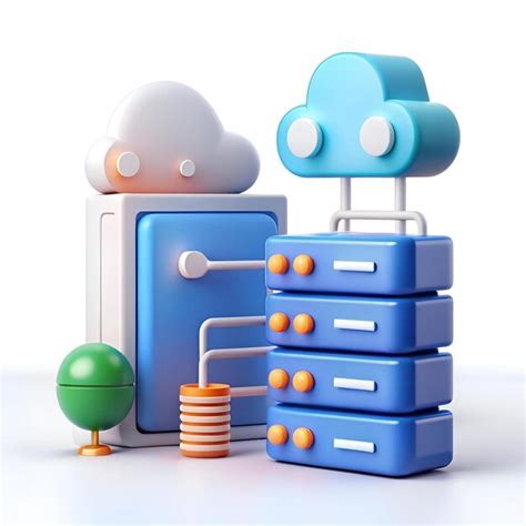 Cute 3d Illustration Of A Cloud Server Perfect For Illustrating Concepts Of Cloud Computing Data