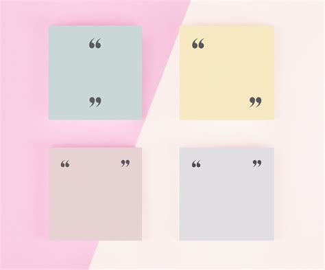 Quotation Marks Notepad 100sheets Fun Notepads Small Etsy