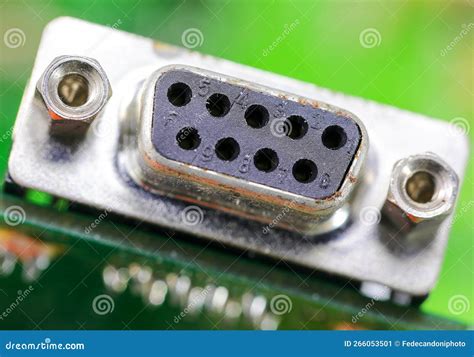 Female Standard Serial Port Called RS232 Stock Image Image Of Hardware Transfer 266053501
