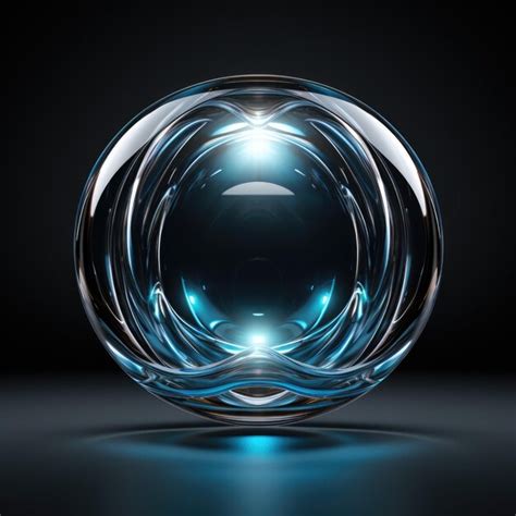 Premium Ai Image A Abstract Glass Sphere