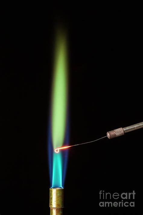 Flame Test For Barium Photograph By Science Photo Library Pixels