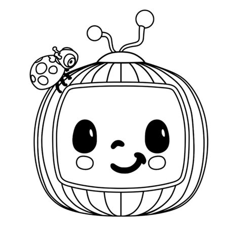 Cocomelon Set 5 Tờ Tranh Tô Màu A4 A5 Dành Cho Màu Sáp Màu Chì