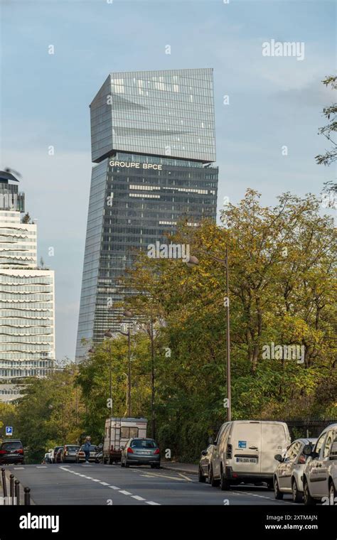 Paris France Oct 31 2022 Groupe Bpce Headquarter Tours Duo