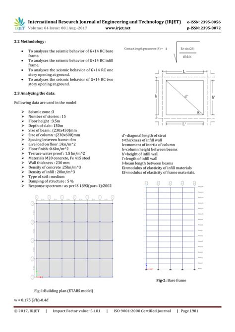 Seismic Analysis On Bare Frame Infilled Frame And Soft Story Rc Framed