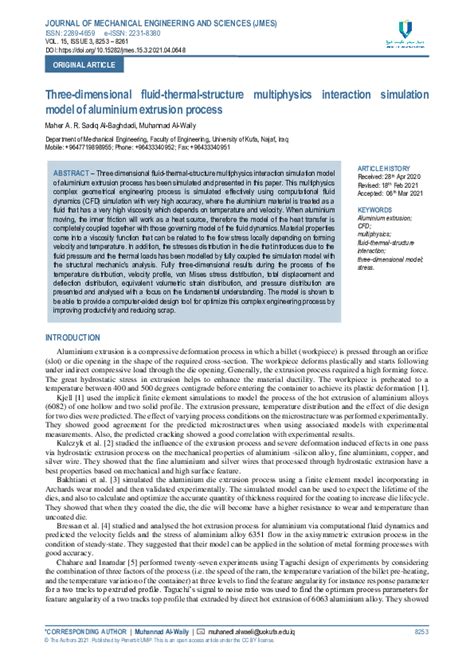 Pdf Three Dimensional Fluid Thermal Structure Multiphysics