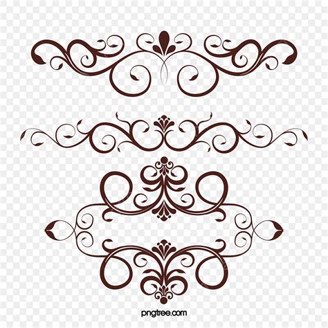 간단한 일러스트 바로크 테두리 단순한 바로크 무늬 Png 일러스트 및 Psd 이미지 무료 다운로드 Pngtree