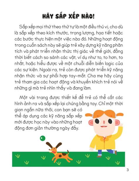 30 Hoạt Động Rèn Luyện Kỹ Năng Tư Duy Cho Trẻ Sắp Xếp Theo Thứ Tự