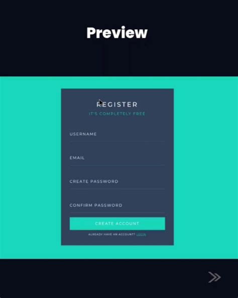 Javascript Projects Code💻 Learn🚀 Animated Registration Form Using