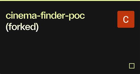 Cinema Finder Poc Forked Codesandbox