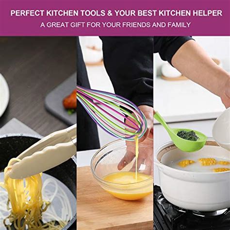 Pcs Kitchen Cooking Utensils Set AIKKIL Heat Resistant Silicone Cooking Kitchen Utensils