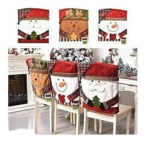 Fundas de sillas decorativas navideñas piezas de colores piezas MercadoLibre