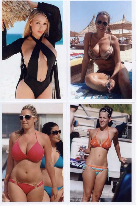 14 Risque Pinup Photos Busty Bikini Models Posing On Location Ff 04