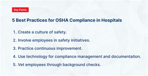 Best Practices To Maintain Osha Healthcare Compliance