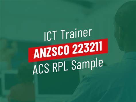 Acs Rpl Sample For Ict Professionals Rpl Assessment By Acs