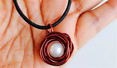 Diy Wire Wrapped Pearl Rose Ring And Pendant Tutorial