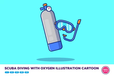 Scuba Diving With Oxygen Illustration Graphic By Catalyststuff · Creative Fabrica