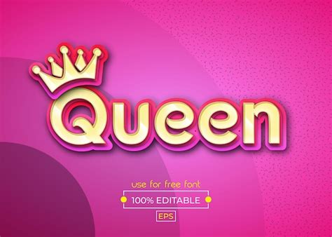 Queen Bubble Text Vectors And Illustrations For Free Download Freepik