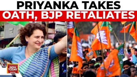 Priyanka Gandhi Vadras Lok Sabha Induction Draws Bjps Criticism