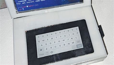 make smallest touchscreen raspberry pi laptop with e ink display e