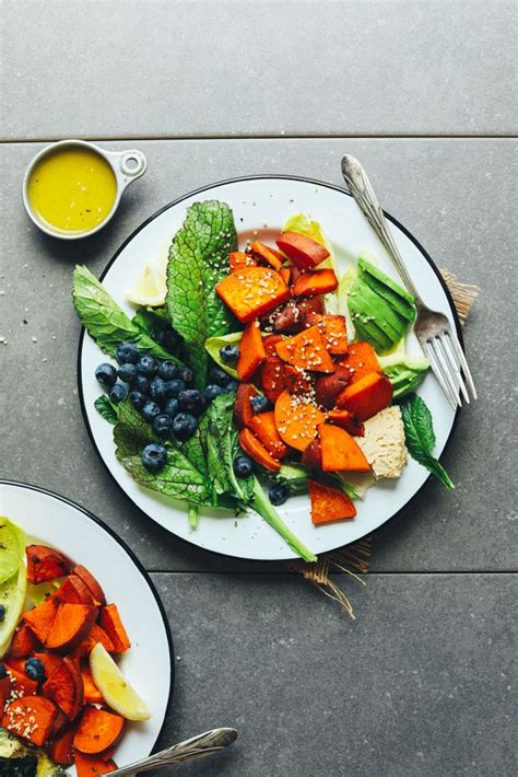 Blueberry Sweet Potato Breakfast Salad Minimalist Baker Recipes