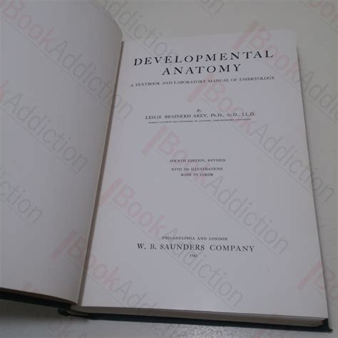 Developmental Anatomy A Textbook And Laboratory Manual Of Embryology