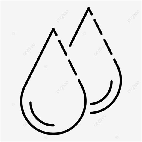 Dropping Water Clipart Hd Png Water Drop Icon Outline Vector Droplet Clean Juice Png Image