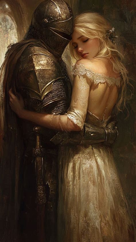 Dark Knight And Princess Art