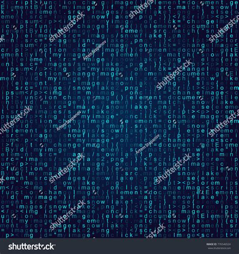 Javascript Fictitious Programming Code Background Java vector de stock libre de regalías