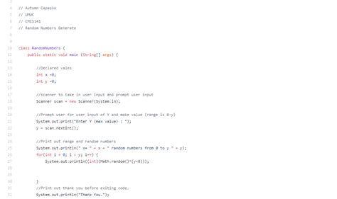 Generating Random Numbers Devpost