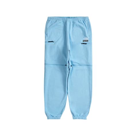 슈프림 X 노스페이스 컨버터블 스웨트팬츠 블루 23ss Supreme Kream