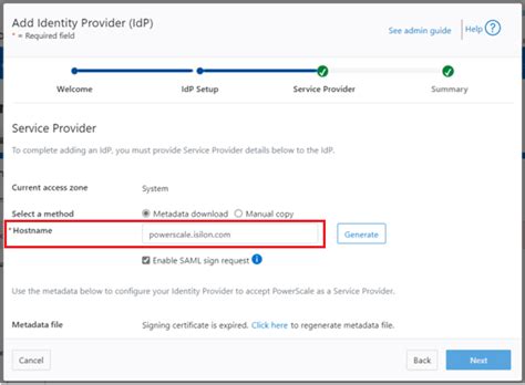 OneFS WebUI Single Sign On Configuration And Deployment Unstructured