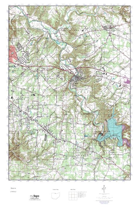 Mytopo Batavia Ohio Usgs Quad Topo Map