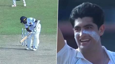 Clean Bowled Naseem Shah Cleans Up Sri Lankas Tail On Day 4 Of Pak Vs