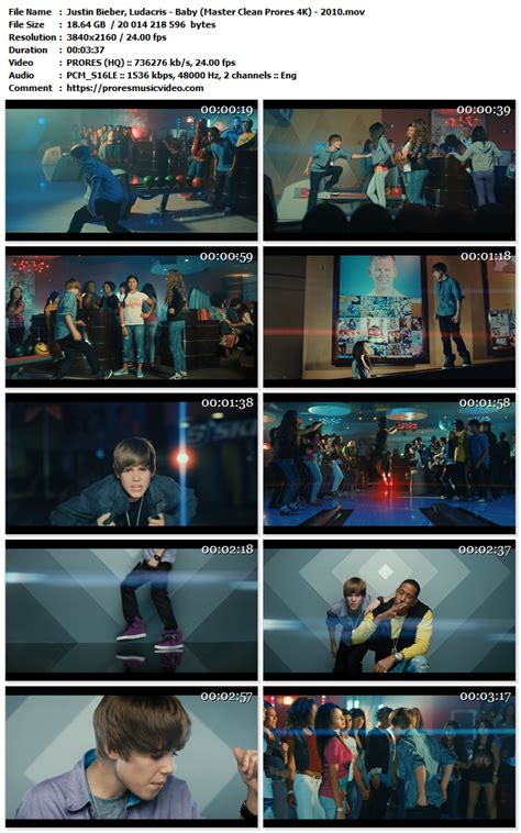 Justin Bieber Ludacris Baby Vip Master Prores Music