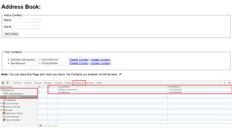 HTML5 Web SQL Databases Learn Basics About How To Use EXEIdeas
