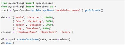 Laprak Big Data 6 Data Processing Dengan Apache Spark By Vaniamelia