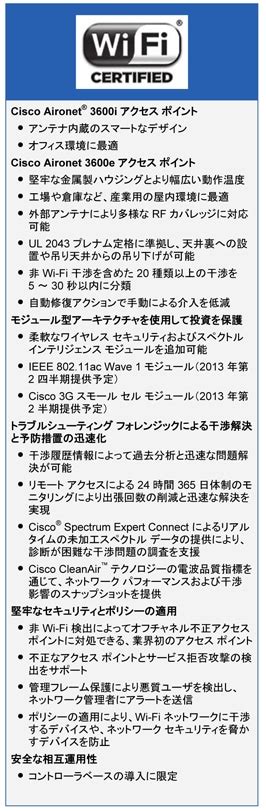 Cisco Aironet 3600 シリーズ アクセス ポイント Cisco