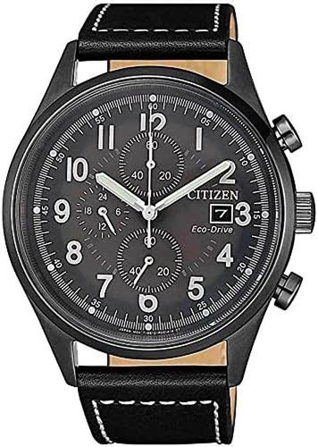 سعر ومواصفات Citizen Watches ساعة سيتيزن إيكو درايف بمينا أسود وجلد