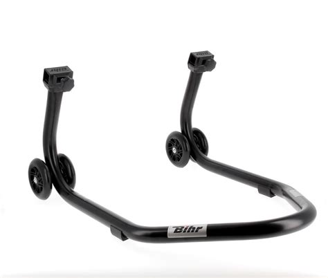 BIHR Home Track 後輪駐車架 附 V 形轉接座 消光黑色 黑色輪子 63900072 Webike摩托百貨