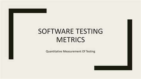Software Testing Metrics Pptx