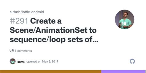 create a scene animationset to sequence loop sets of animations