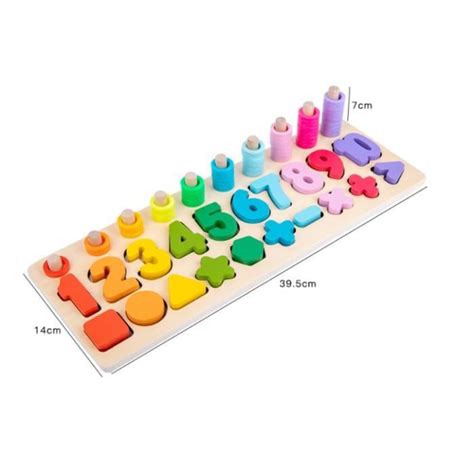 Bebeboutik Jouet Éducatif Jeux Montessori Mathématiques Bébé Apprendre à Compter et Les