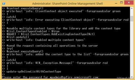 Add Content Type To An SharePoint Online List With PowerShell