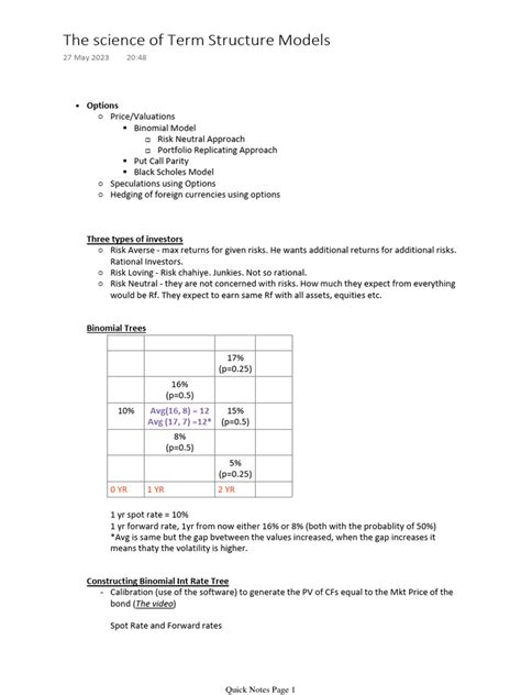 the science of term structure models pdf option finance investing